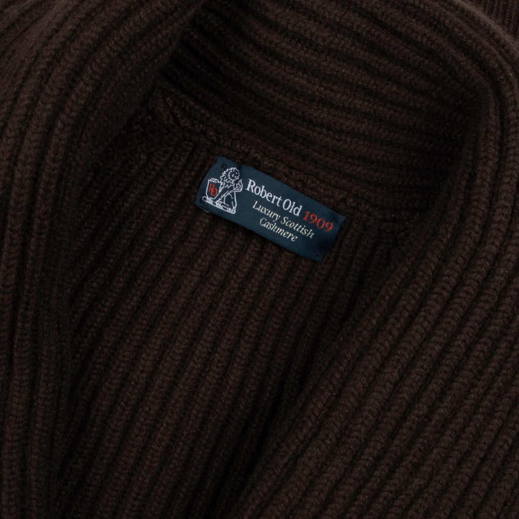 Robert Old Beige Colonial 8ply Cashmere Shawl Collar Cardigan – Robert ...