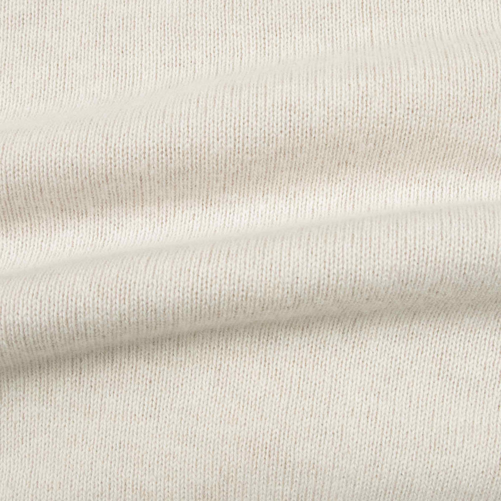 Moorer - Oatmeal ‘Fedro’ Knit Zip Neck Virgin Wool Sweater – Robert Old ...