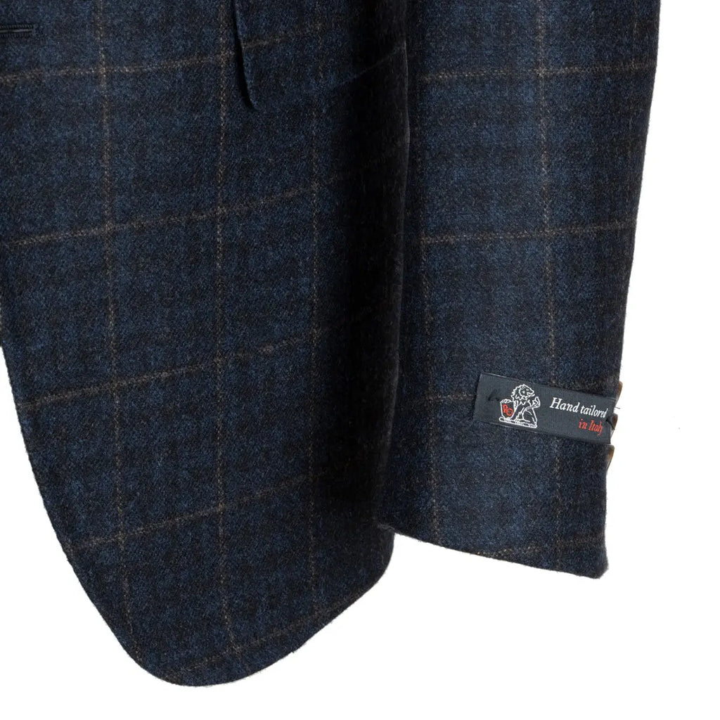 Navy Overcheck Wool & Cashmere Jacket – Robert Old & Co