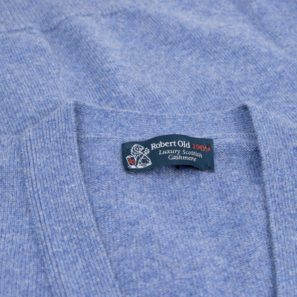 Robert Old Lapis Blue Mallaig 4ply Cashmere Cardigan – Robert Old & Co